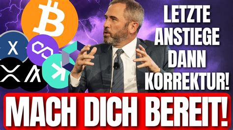 BTC ETH XRP QNT IMX KAS VET Co Liquidität abgeholt jetzt
