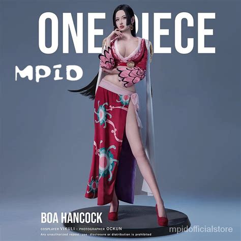 Jual 【mpid】one Piece Cosplay Boa Hancock Costume Empire Red Kimono