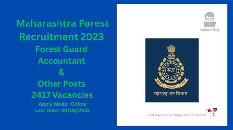 Maharashtra Forest Recruitment 2023 Forest Guard