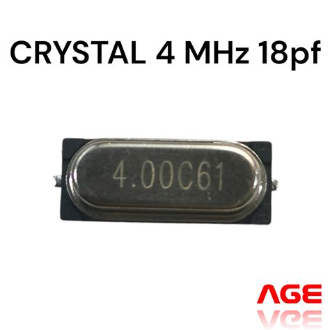 Crystal 4 Mhz 18pf Agebkk จำหน่ายและนำเข้า Arduino Board Sensor Module Iot Node Mcu Motor Ic