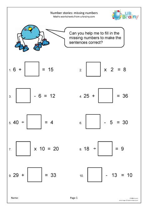 number sentences with missing digits reasoning problem solving by