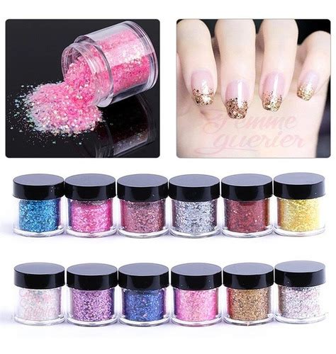 Kit Cores Glitter Flocado Encapsular Decora O Unhas Parcelamento Sem Juros