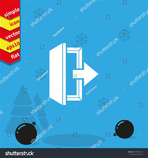 Logout Output Outlet Out Symbol Exit Stock Vector Royalty Free 750643516 Shutterstock