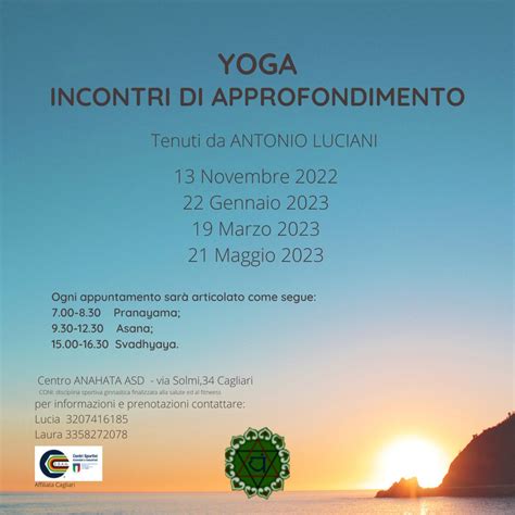 Incontri Di Approfondimento Hatha Yoga Centro Anahata A S D