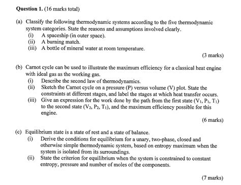 Solved Question 1 16 Marks Total A Classify The Chegg