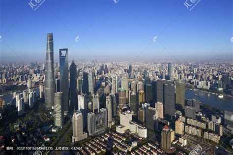 上海黄浦江陆家嘴金融城航拍风光 都市风光 建筑摄影 摄影素材 汇图网www huitu