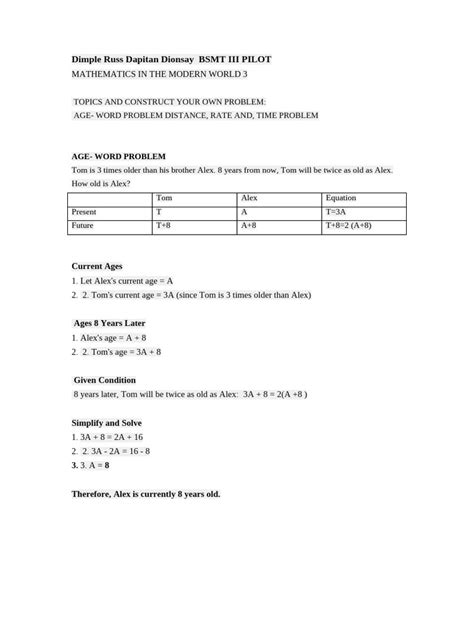 Dimple Russ Dapitan Dionsay Bsmt Iii Pilot Pdf Variable