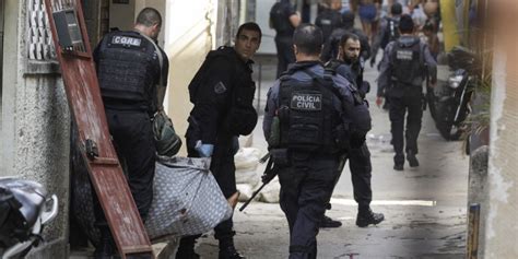 Brasil una operación policial contra la droga deja 25 muertos en una