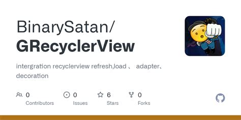 Github Binarysatangrecyclerview Intergration Recyclerview Refresh