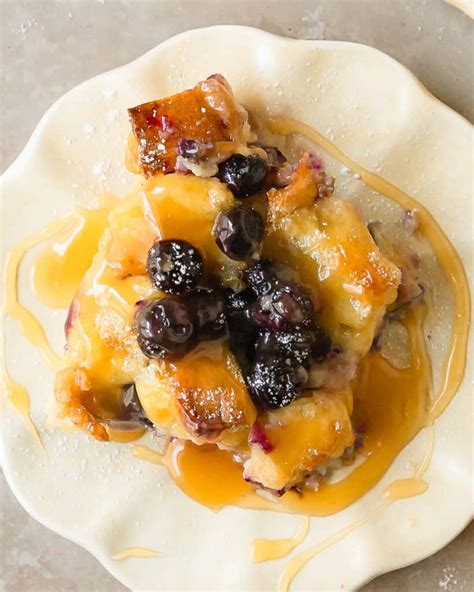 Blueberry Bread Pudding Easy Recipe Olives Thyme