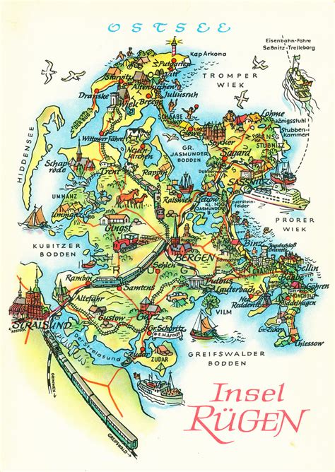 Postkarte Insel Rügen DDR Museum Berlin