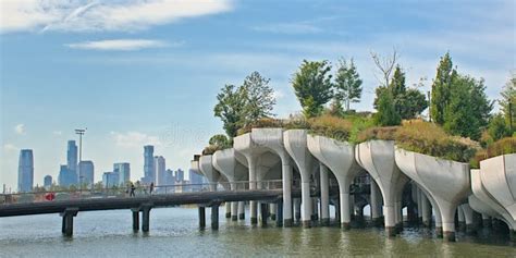 Little Island Hudson River Park New York Editorial Stock Image