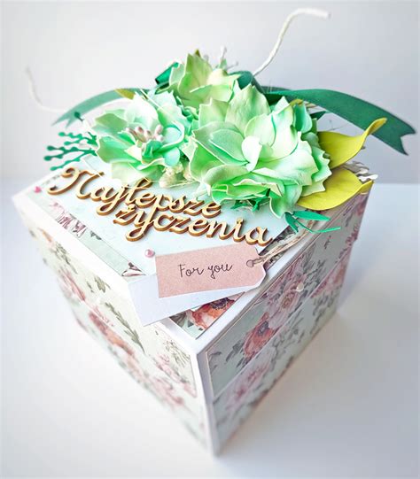 Exploding Box Najlepsze Życzenia Bednarska Handmade