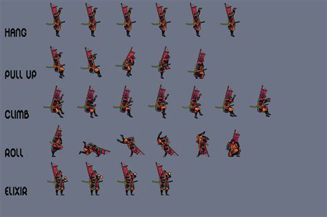 Samurai Pixel Art Sprites Pack 2 By 2d Game Assets On Dribbble