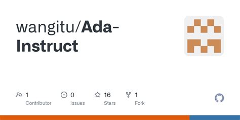 GitHub Wangitu Ada Instruct