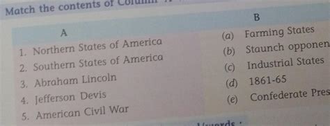 C Match The Contents Of Column A With Those Of Column B А 1