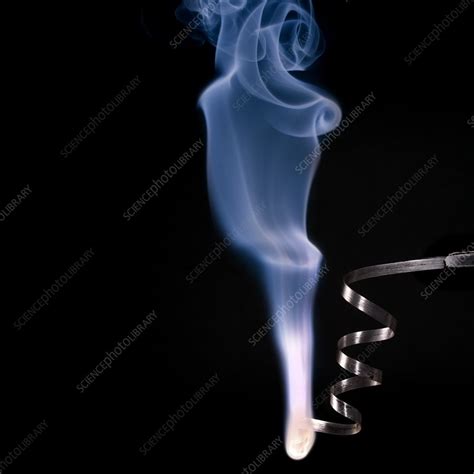 Magnesium Ribbon Burning In Air Stock Image C023 0589 Science Photo Library