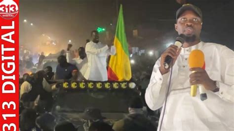 Du jamais vu Arrivée spectaculaire de Sonko à koungheul YouTube
