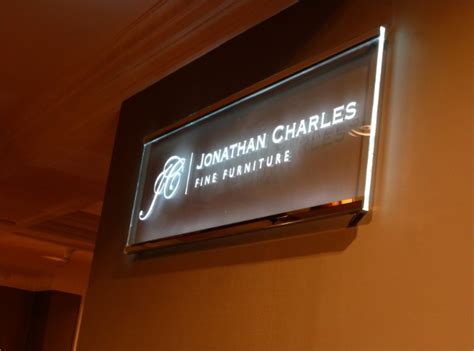 Edge Lit Glass Signs Slimline Elegant And Economic