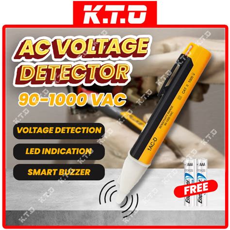 Ac Voltage Tester Pen With Led Light Non Contact 90 1000v Ac Type