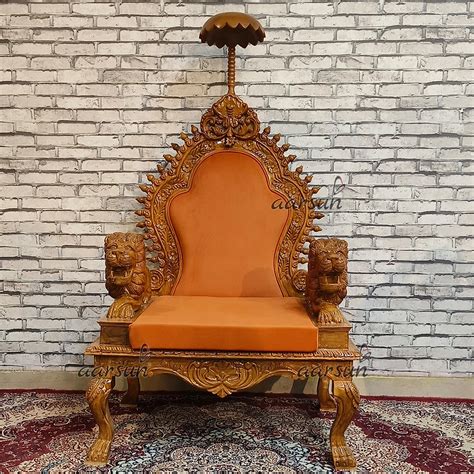 Lion Design Guruji Chair With Canopy Aarsun