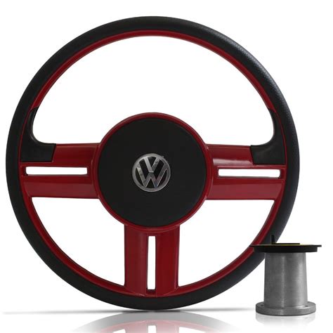 Volante Vermelho Rallye Surf Gol Parati Saveiro Voyage G G Cabeça Car