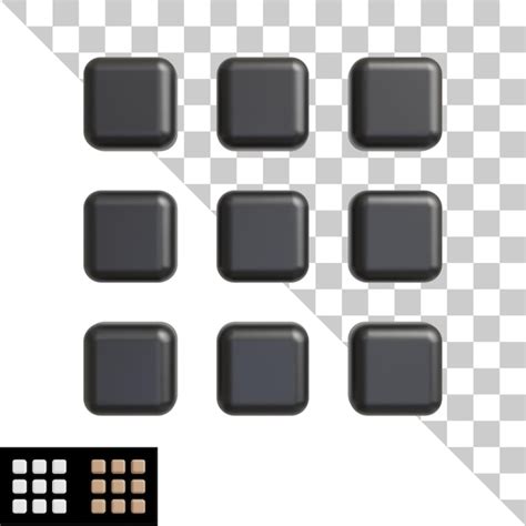 Premium Psd 3d Icon Menu With Variation