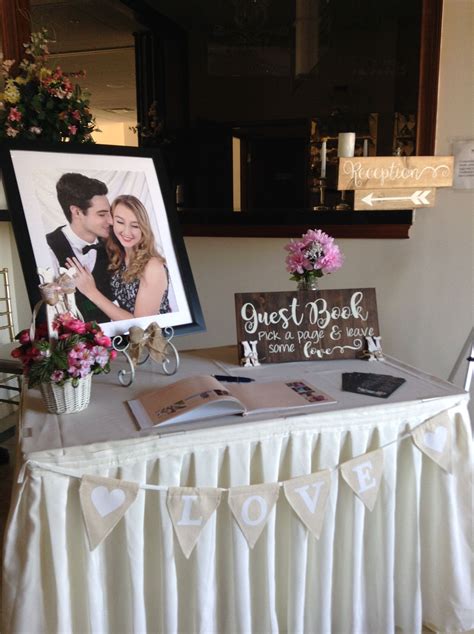Entrance Wedding Reception Table