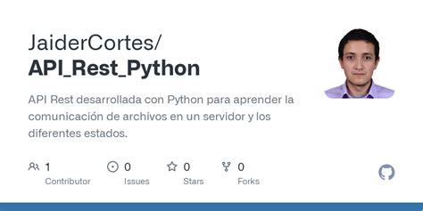 GitHub JaiderCortes API Rest Python API Rest Desarrollada Con Python