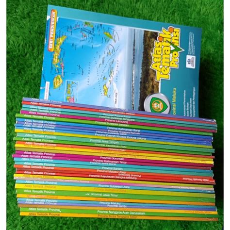 Jual BUKU ATLAS TEMATIK PROVINSI PETA INDONESIA BUKU BALI SUMATERA SULAWESI JAWA