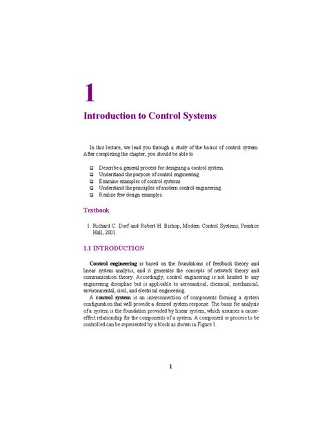 Fundamental Of Contorl Systems Lecture 1 1 1 Introduction To Control