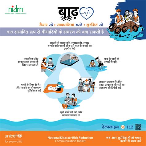 Flood Health Poster 3 Hindiunicef Iec Ewarehouse