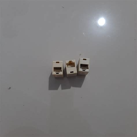 Barrel Rj45 Sambungan Kabel Lan To Lan Ethernet Connector Male To Male