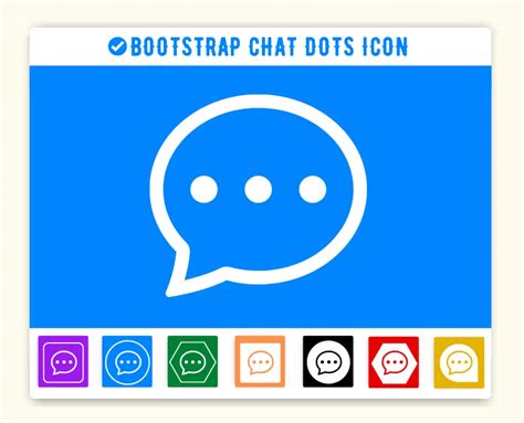 Bootstrap Chat Dots Icon Bi Bi Chat Dots Icon Code Css Html Color