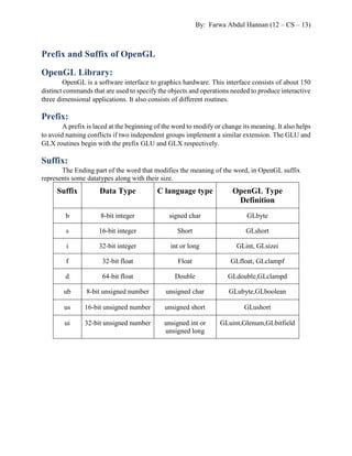 Prefix And Suffix Of Open Gl PDF