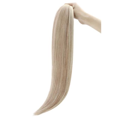 Full Cuticle Virgin Hand Tied Human Hair Weft Highlithed 18613