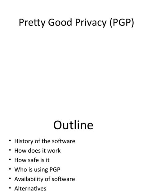 pretty good privacy pgp pdf encryption public key cryptography