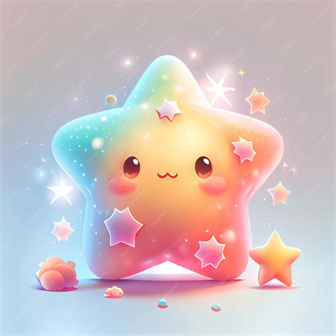 Premium Photo Abstract Cute Star Illustration With Isolated Background