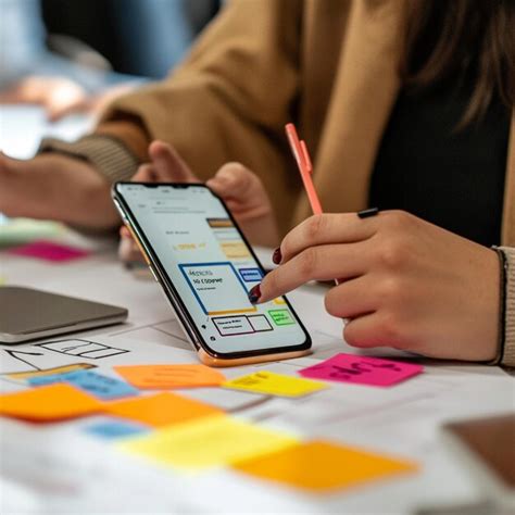 A Scene Of A Mobile App Undergoing Usability Testing With Real Users