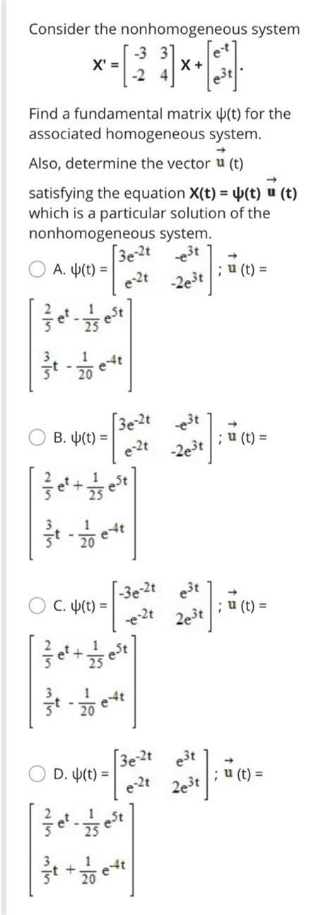 Solved The Solution Of The Differential Equation 2x2y