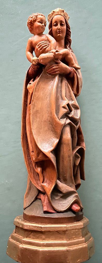 Anri Sculpture Vierge à l Enfant 31 cm 1 Bois Catawiki