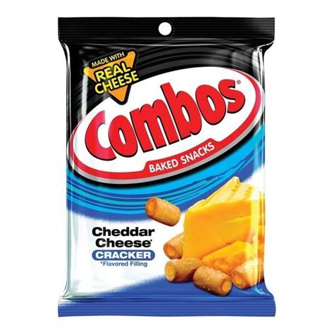Snickers Combos Baked Snacks Cheddar Cheese Filled Crackers 6 3 Oz