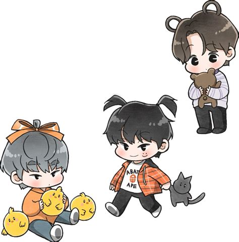 Pin On Ateez Kpop Fanart Chibi Fan Art