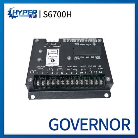 Generator Speed Control Unit Engine Generator Speed Controller Governor S6700h Electronic