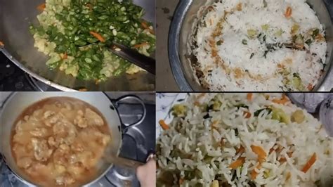 একটা সিম্পল রেসিপি ফ্রাইড রাইস অ্যান্ড চিকেন কষা ♥️♥️sanda Creation Youtube