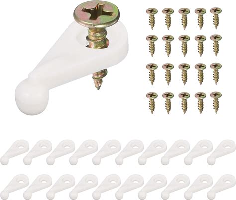Uxcell 50set Glass Retainer Clips Kit 1 Inch Plastic Glass Cabinet