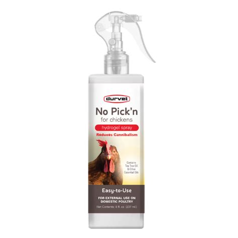 Durvet No Pickn For Chickens Hydrogel Spray Johnson Feed Company