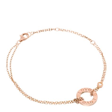 Cartier 18k Pink Gold Diamond Love Bracelet 1249593 Fashionphile