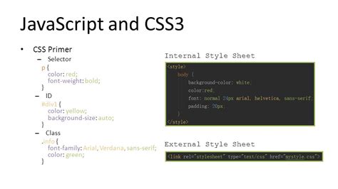 CSCI 3100 Tutorial 5 JavaScript Ajax Jichuan Zeng Department Of Computer Science And