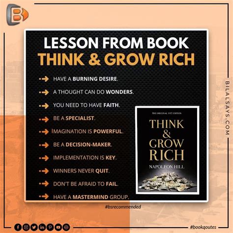 Top 10 Lessons From Think And Grow Rich